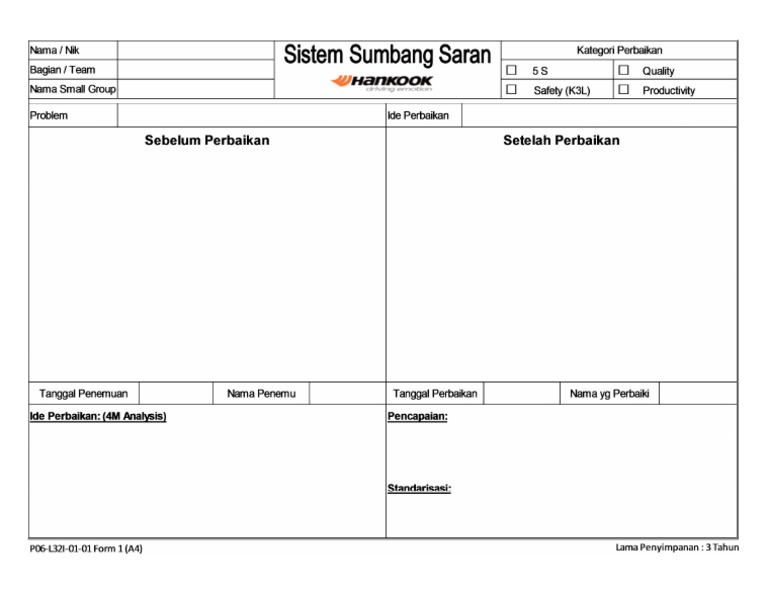 Sumbang Saran Form | PDF