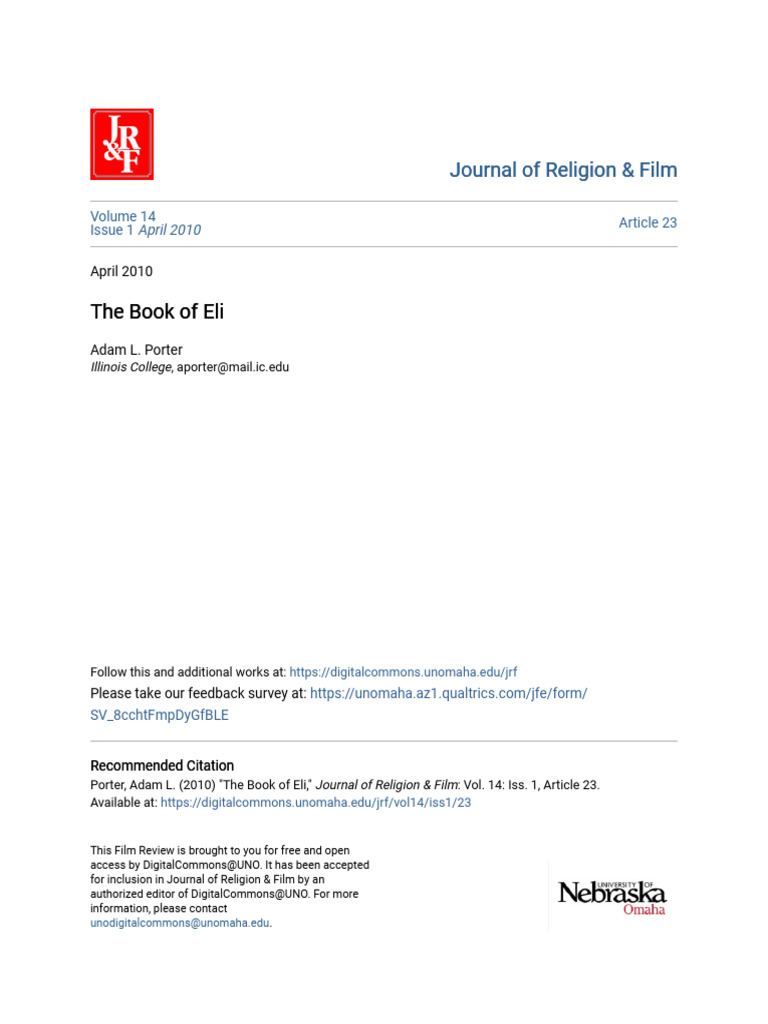 The Book of Eli | PDF