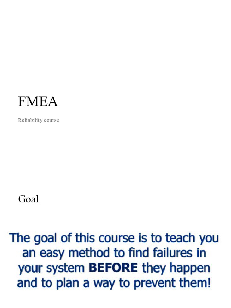 FMEA Overview | PDF | Reliability Engineering | Systems Engineering