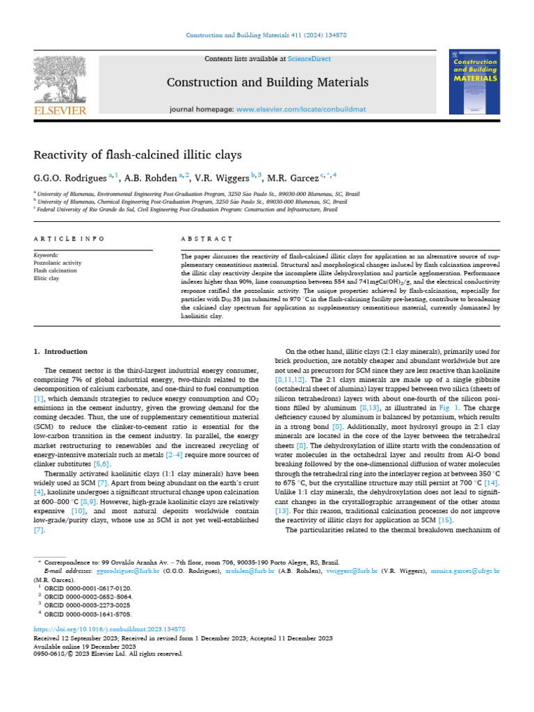 1 s2.0 S0950061823042976 Main | PDF | Cement | Concrete