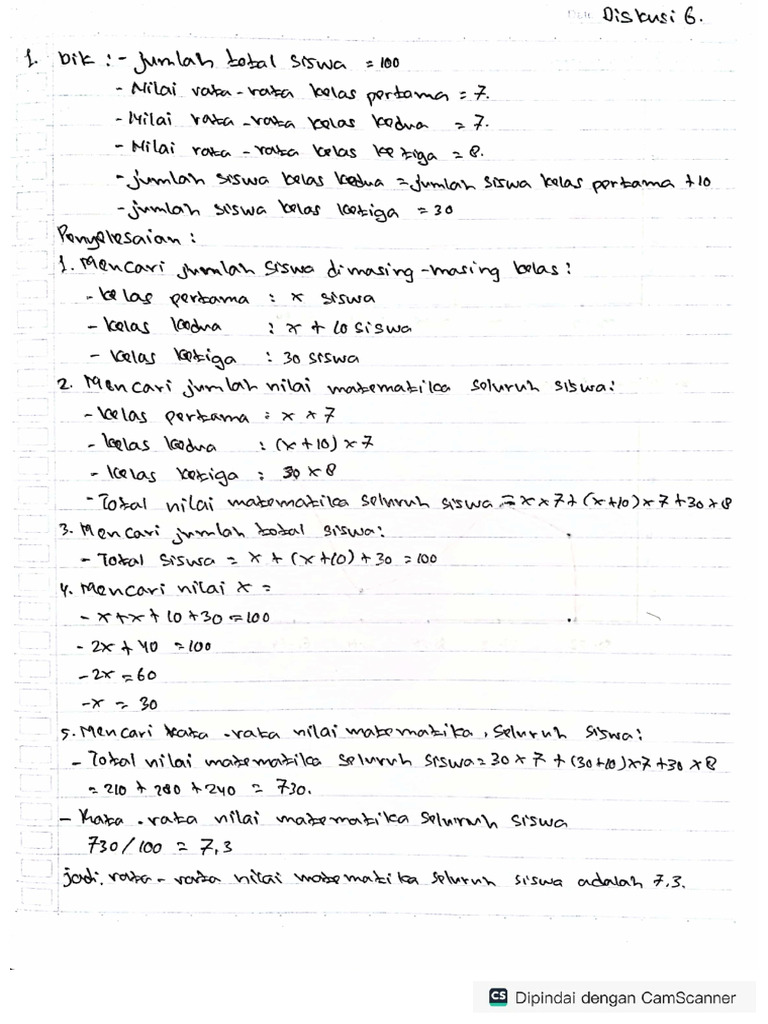 Diskusi 6 Matematika | PDF