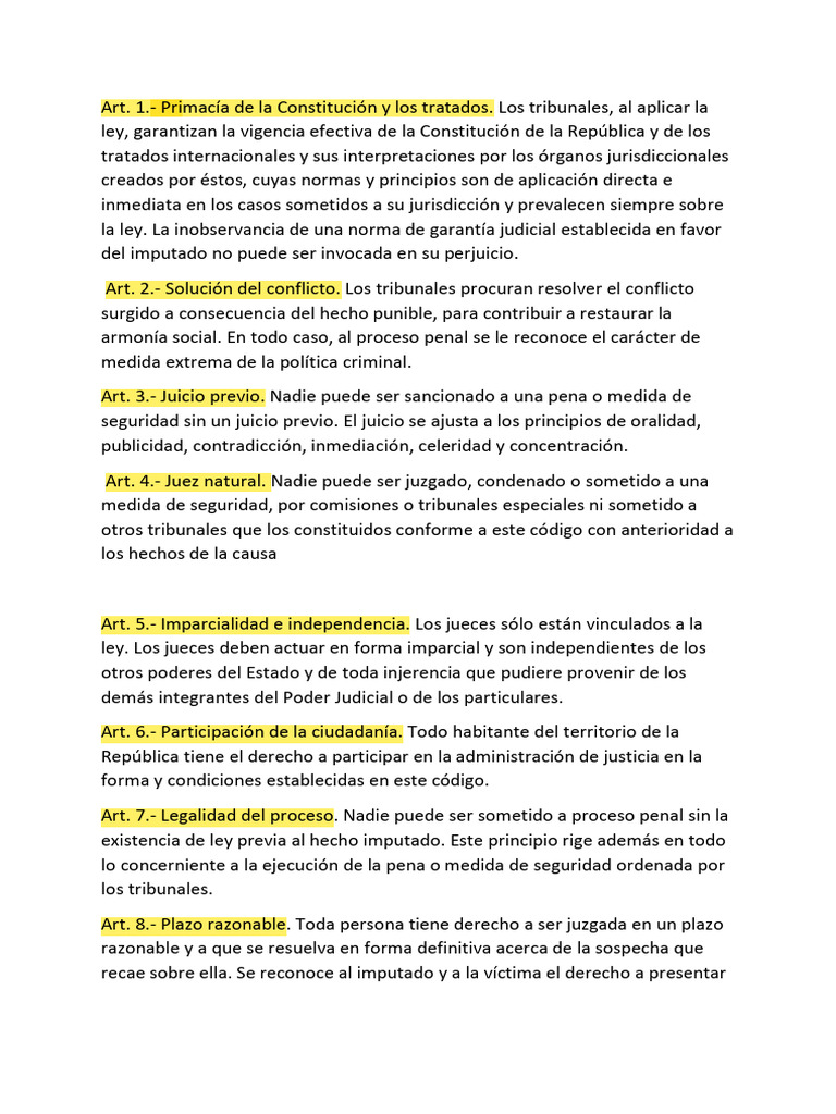 Repaso de Derecho Procesal Penal | PDF | Judicaturas | Estatuto de ...