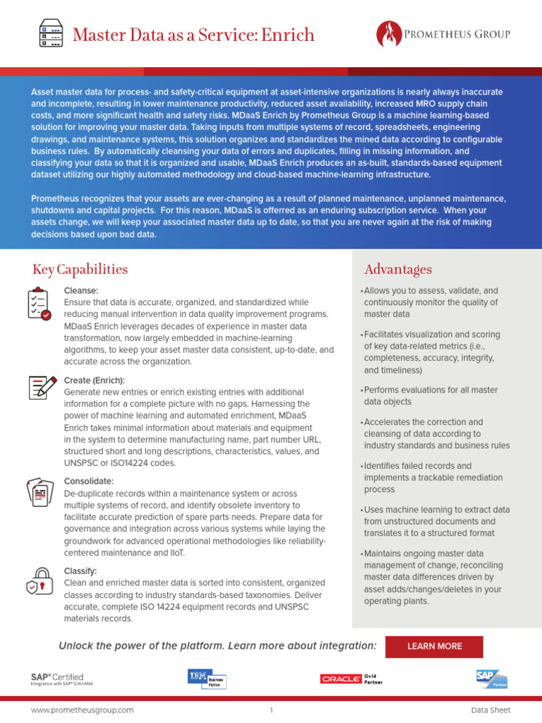 Master Data Management Solution | PDF | Machine Learning | Data