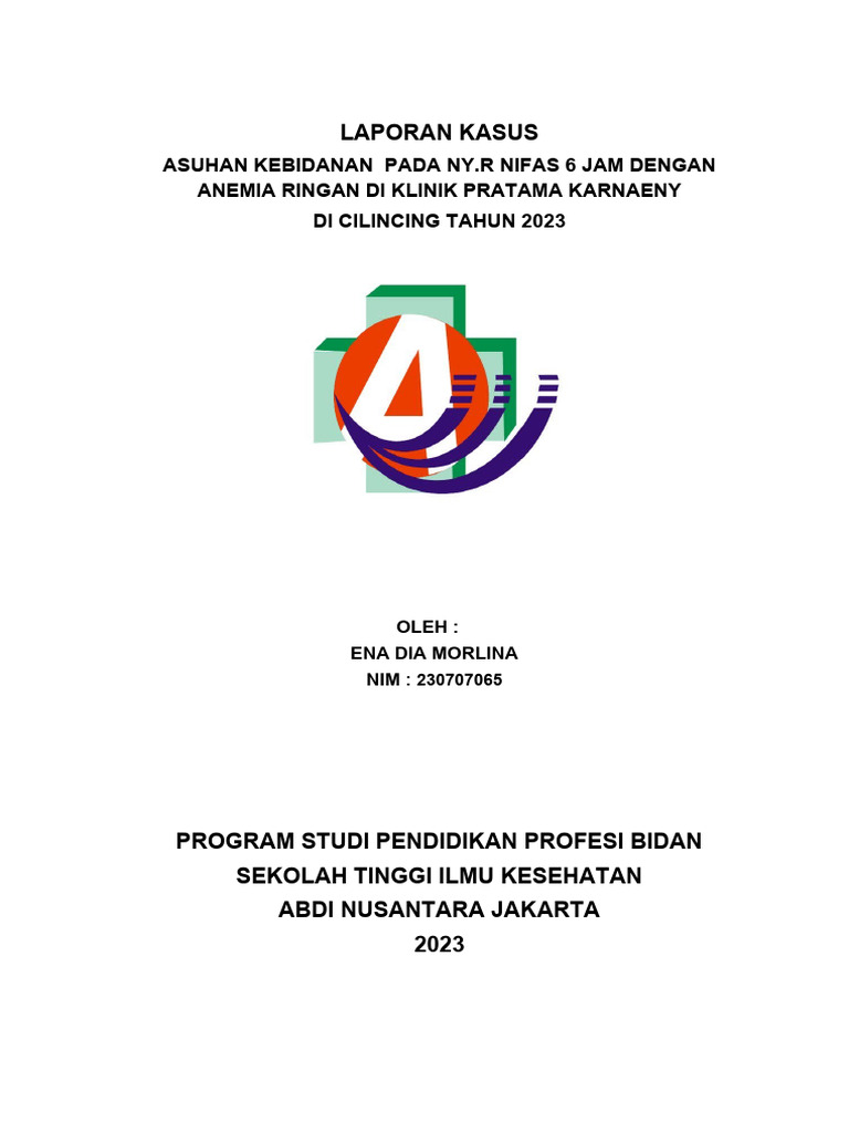 NIFAS ANEMIA - Ena | PDF