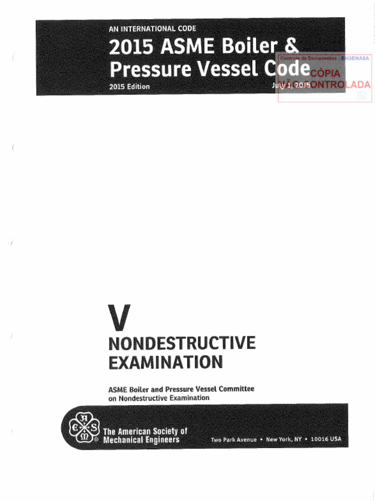 Asme V 2015 | PDF