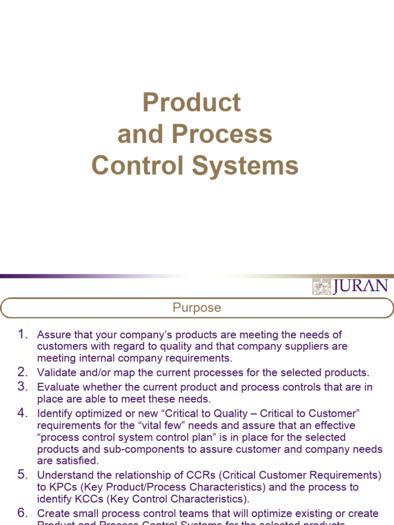 Creating Product and Process Control Systems | PDF | Customer | Information