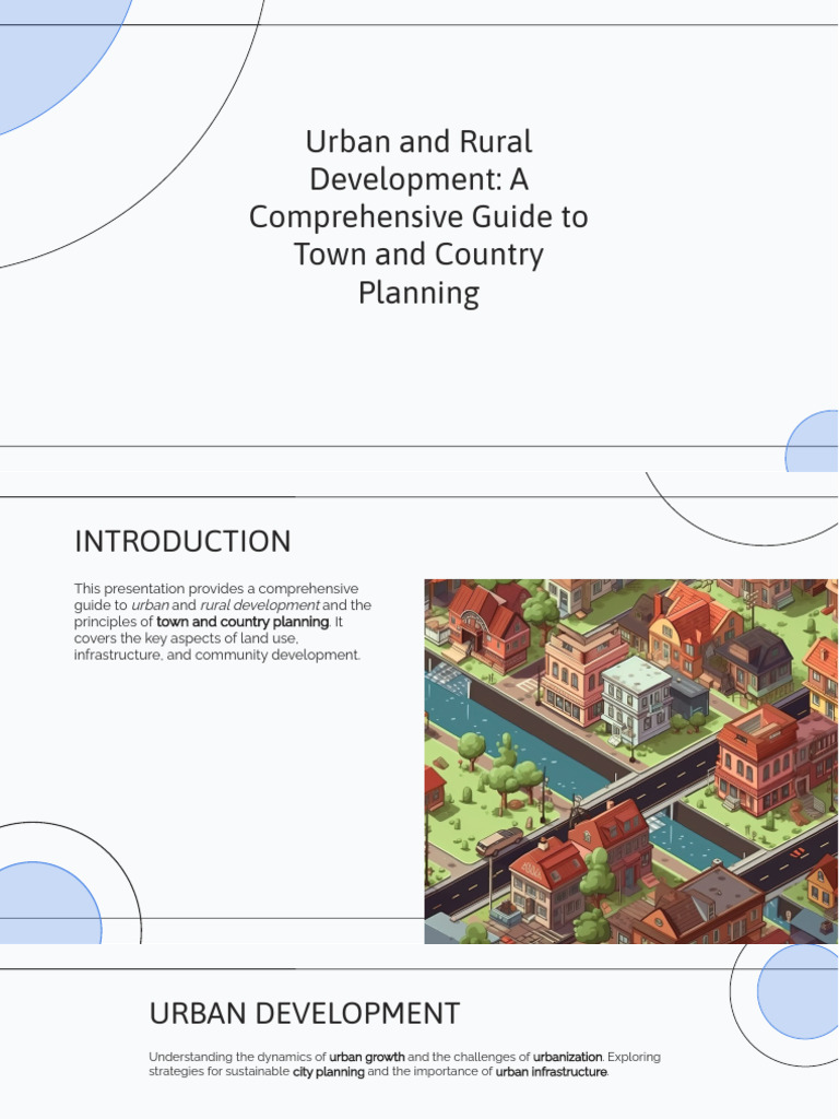 Urban and Rural Development Guide | PDF