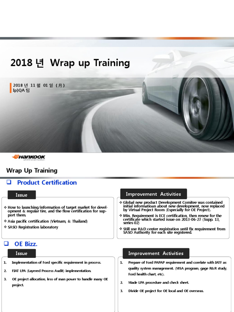 Wrap Up Training | PDF | Audit | Quality Assurance