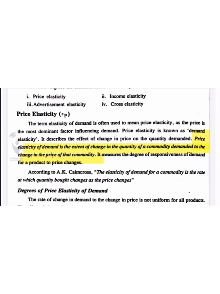 Elasticity of Demand | PDF