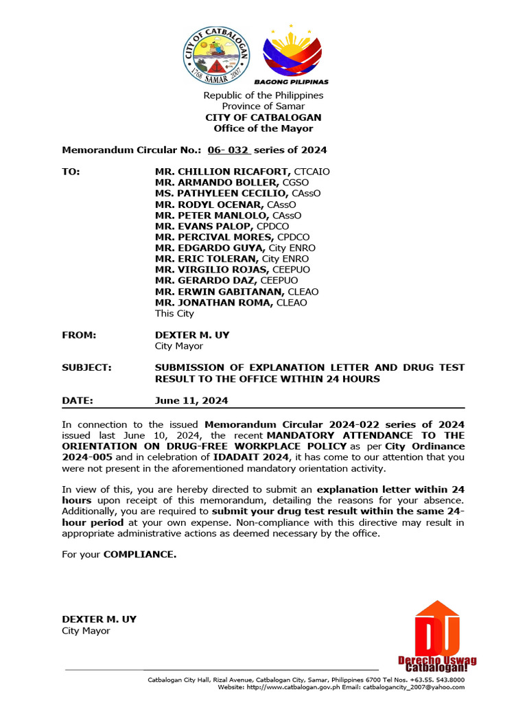 Memorandum Circular No. 06 032 Series of 2024 1 | PDF | Social Science ...