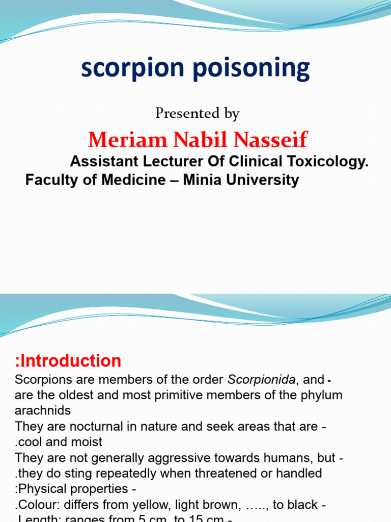 Scorpion Poisoning | Download Free PDF | Heart | Shock (Circulatory)