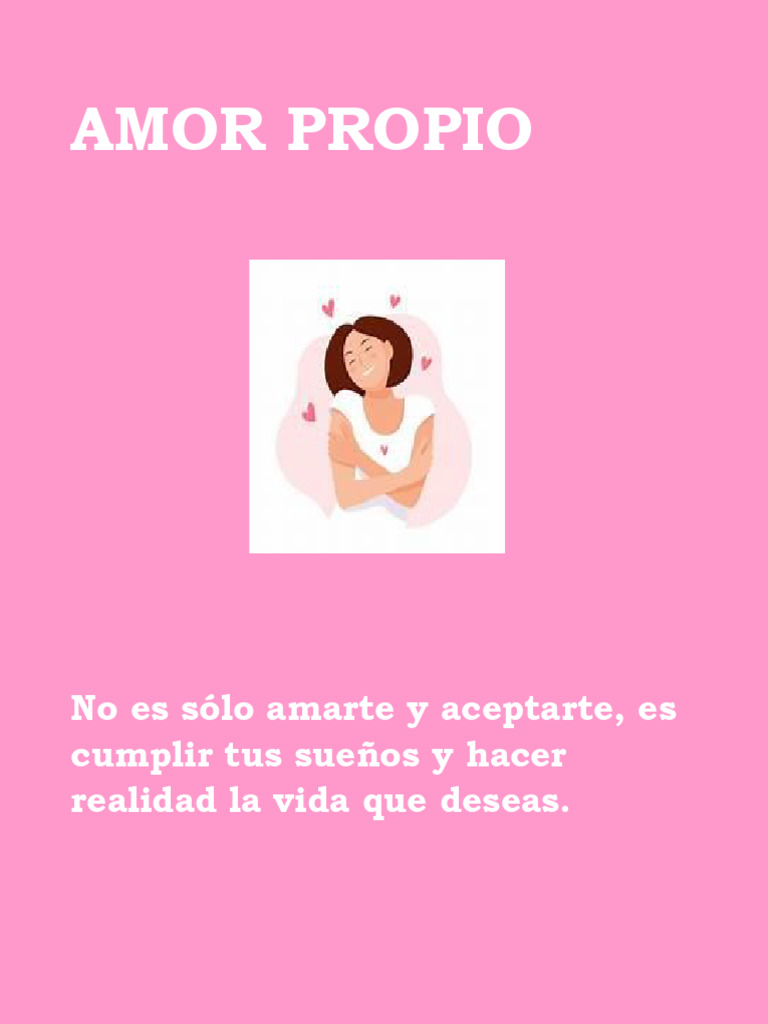 AMOR PROPIO | PDF | Autoestima | Amor