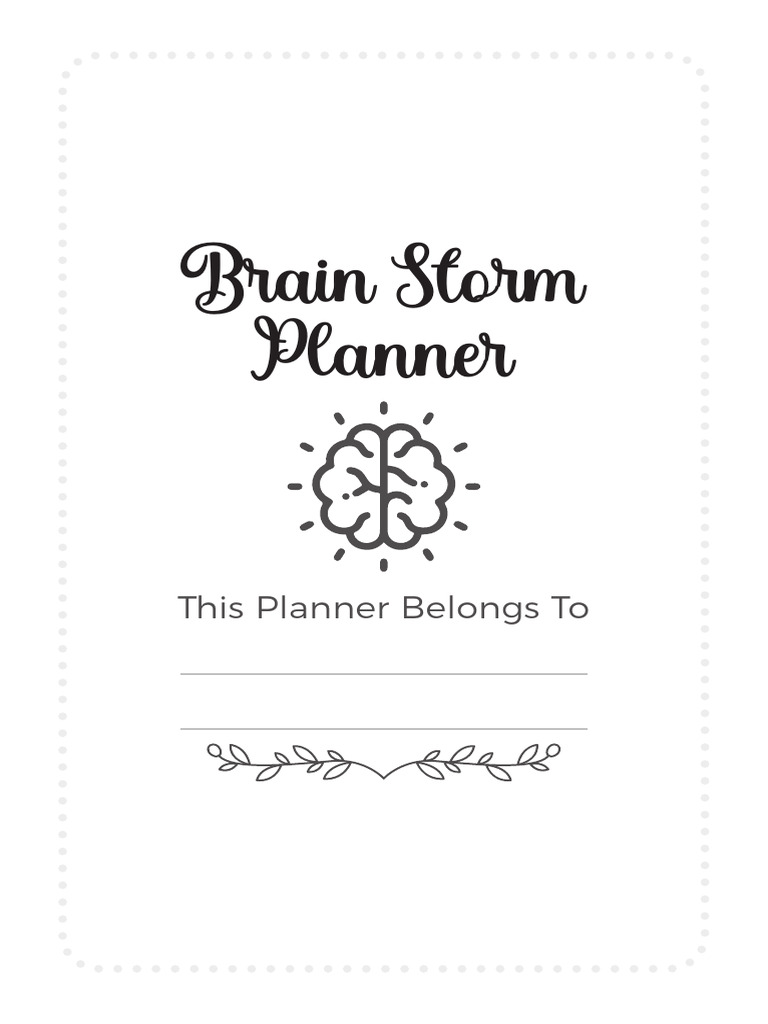 Brain Storm Planner | PDF