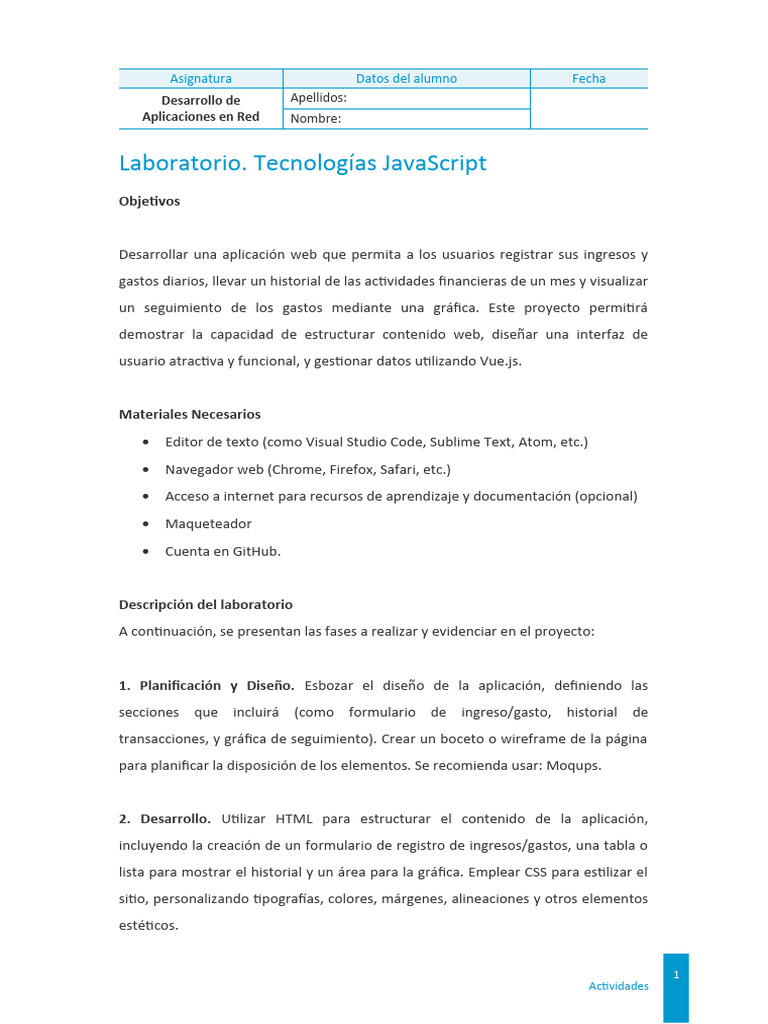 Actividad 2 Tecnologías Javascript Y Ajax Descargar Gratis Pdf Script Java Red Mundial 