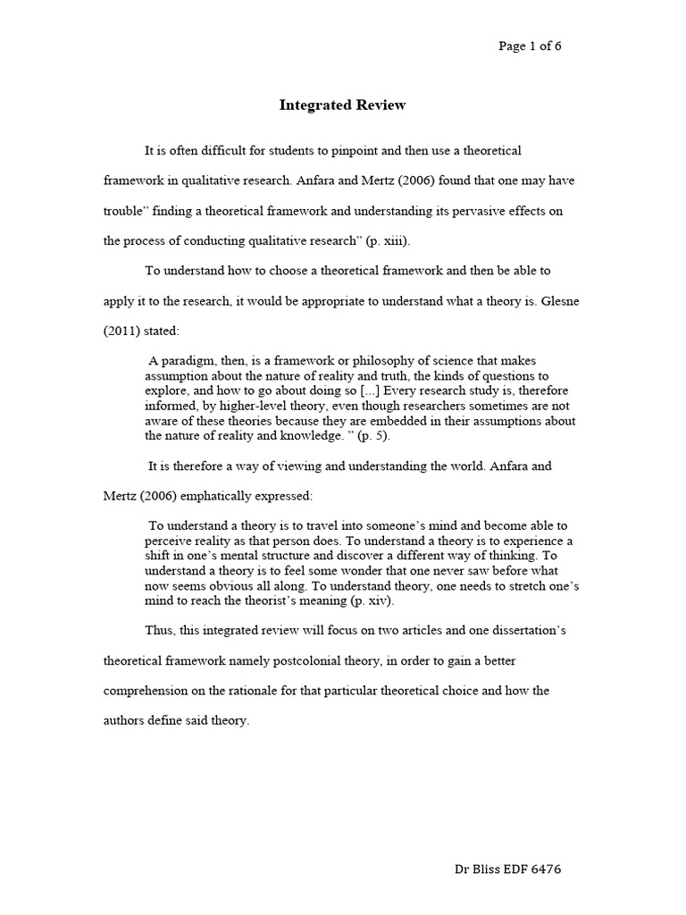 Integrated Review | Download Free PDF | Postcolonialism | Theory