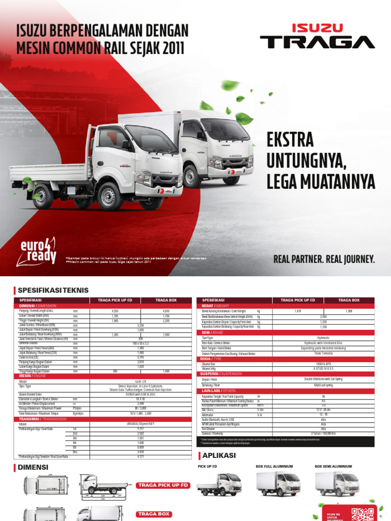 Spesifikasi Isuzu Traga Euro 4 | PDF