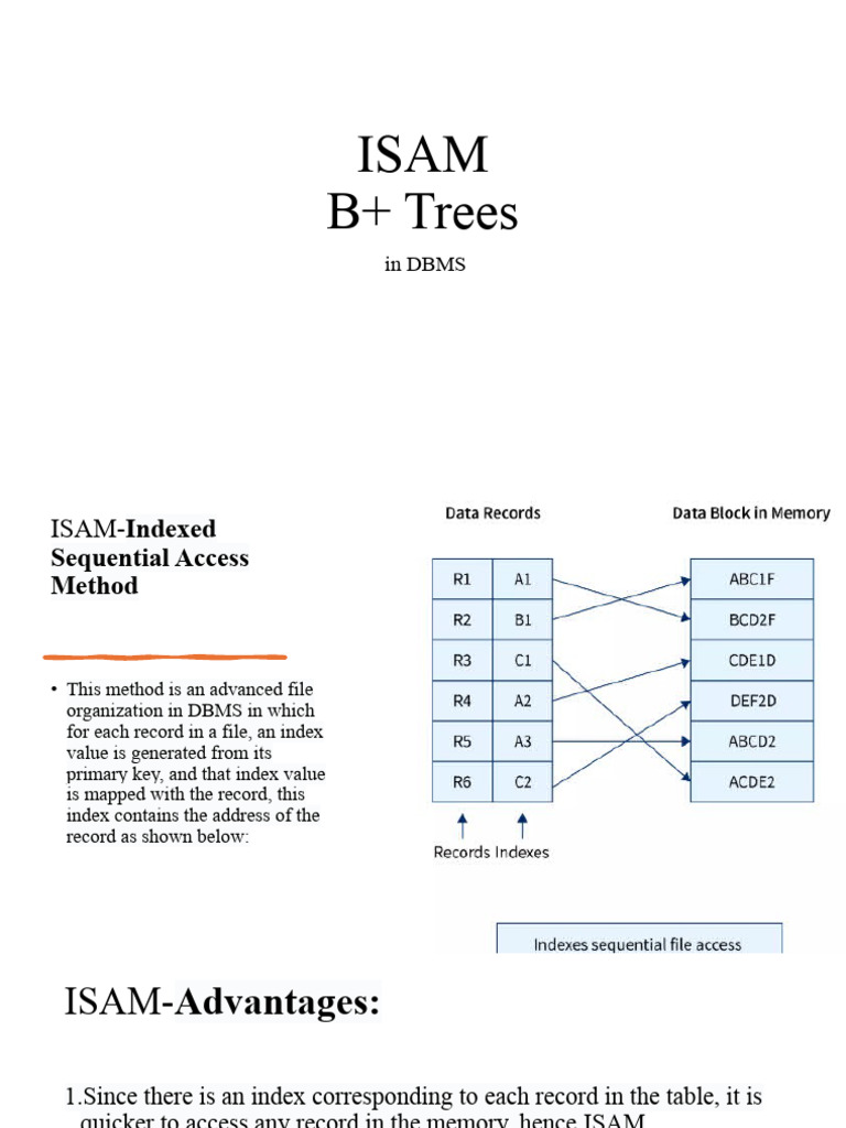 ISAM B+trees | Download Free PDF | Database Index | Computer Data