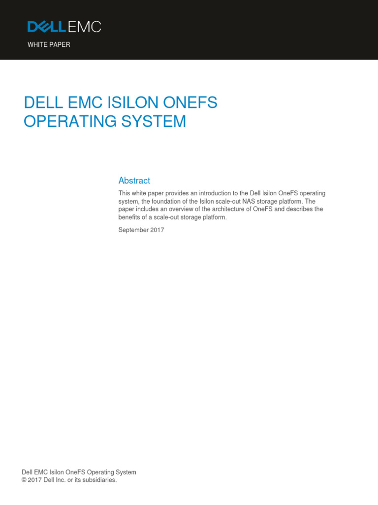 h8202-isilon-onefs-wp | PDF | Solid State Drive | Scalability