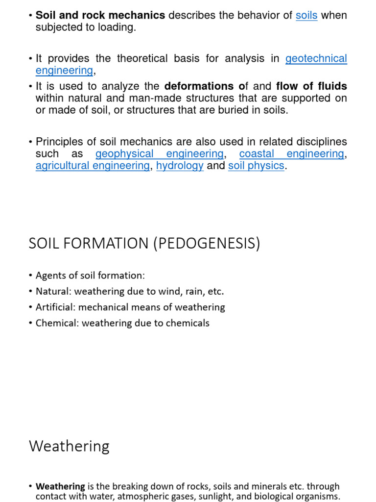 Soil and Rock Mechanics 2 | PDF | Weathering | Soil Science