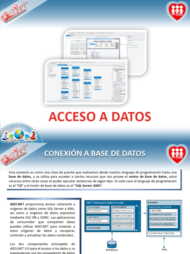 Conexión a SQL Server con C# ADO.NET | PDF | Active X Data Objects ...