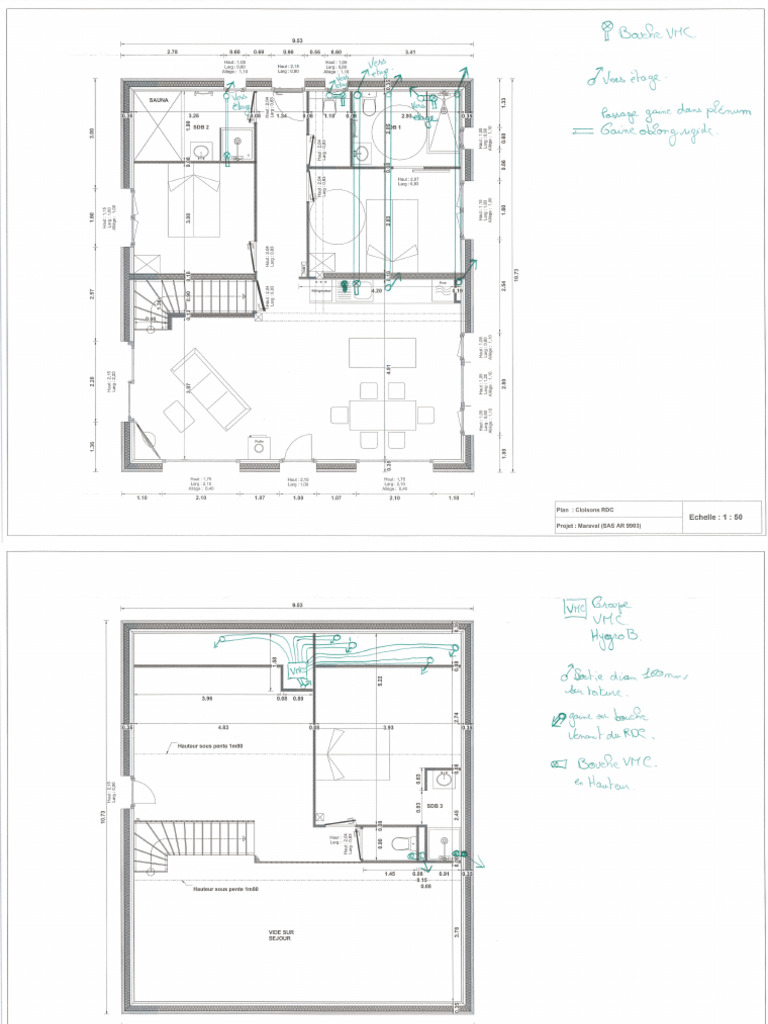 Plan VMC Projet Maraval | PDF