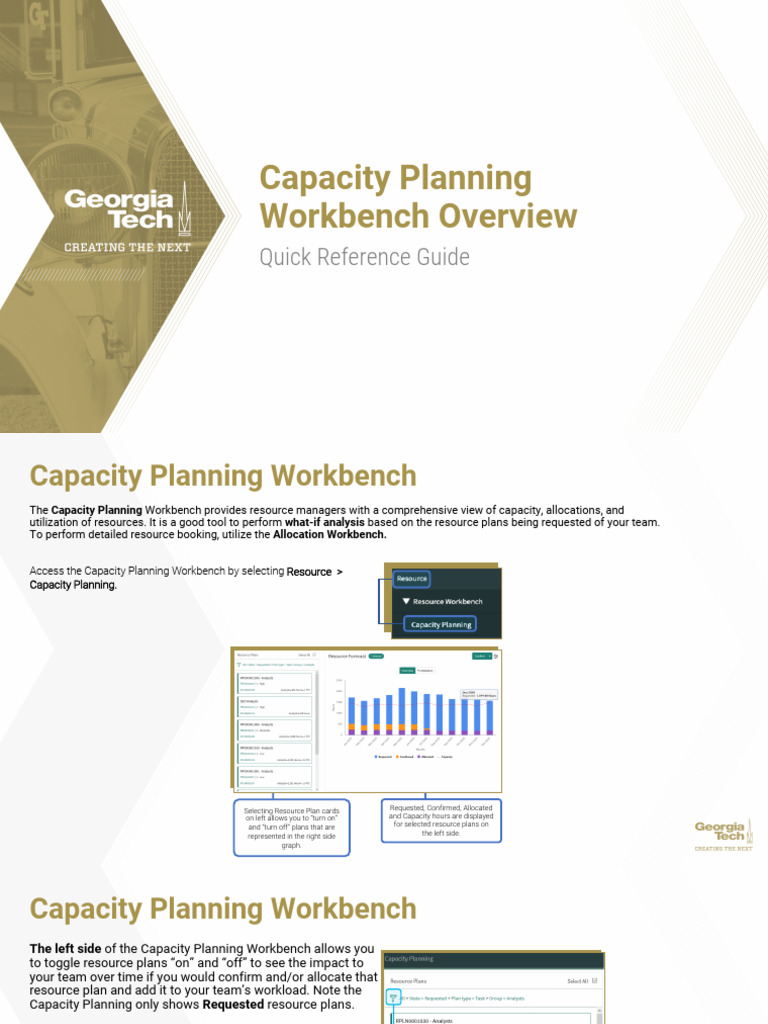 Sres107 Capacity Planning Workbench Overview Download Free Pdf