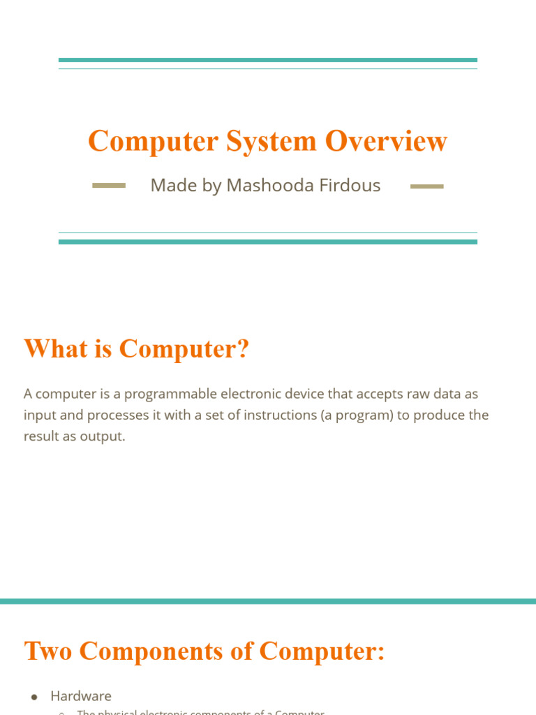 Computer System and Organisation | PDF | Random Access Memory | Read Only Memory