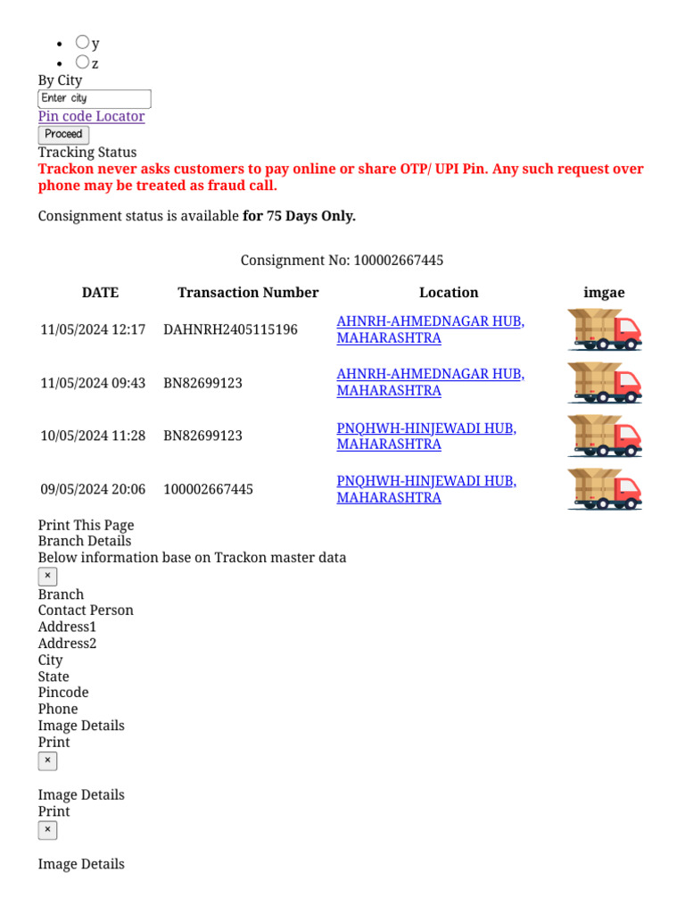 Trackon Courier Tracking Guide | PDF