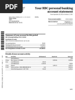 My RBC Bank Statement | PDF | Cheque | Banks