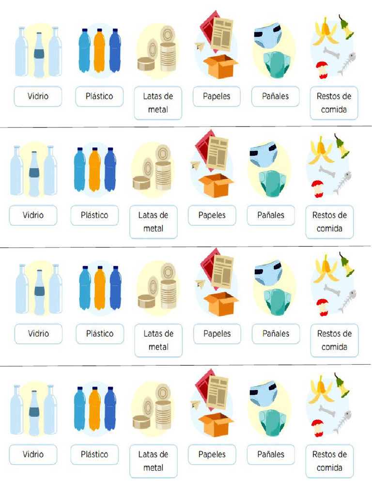 Clasificar Tipos de Basura | PDF