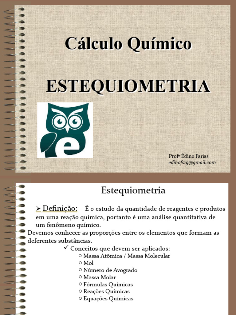 Cálculo Estequiométrico em Química | PDF | Estequiometria | Mol (unidade)