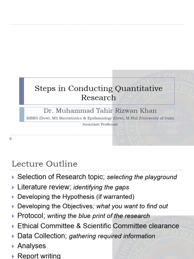 Quantitative Research Guide | PDF | Institutional Review Board | Statistics