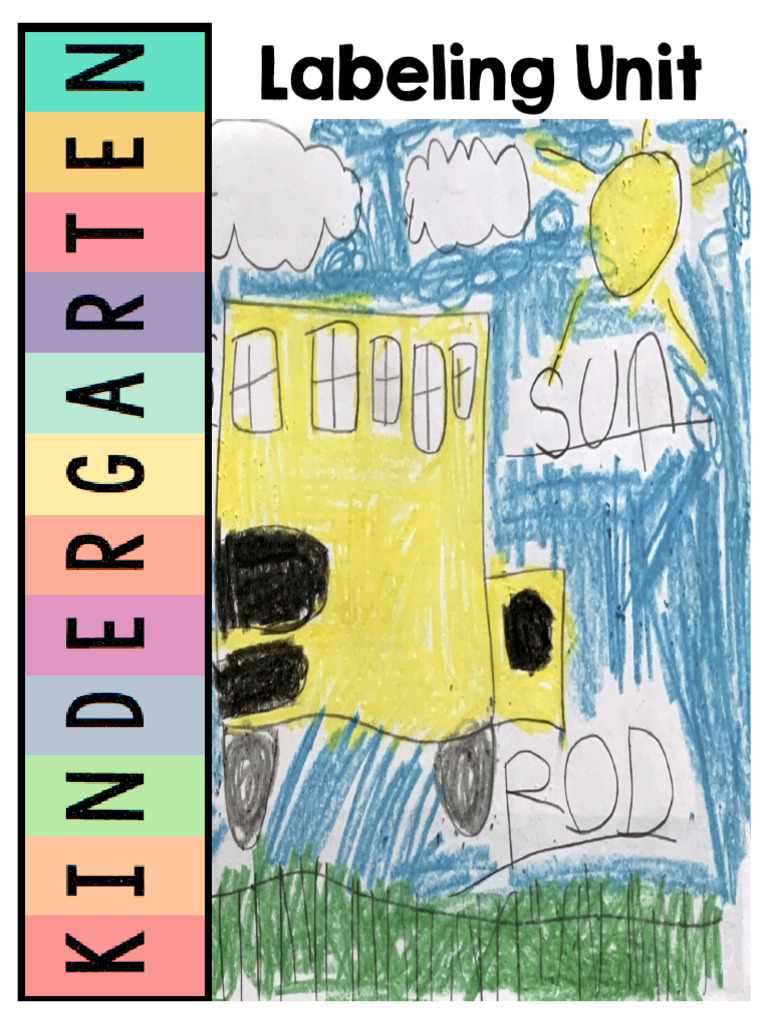 Kindergarten Labeling Unit - I Can Label and Write - Writers Workshop ...