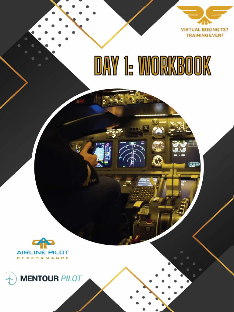 Virtual Boeing 737 Training Event - Day 1 - Workbook | PDF | Cockpit ...