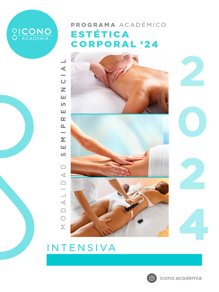 Programa Estetica Corporal 2024 - Icono Academia | PDF | Piel | Masaje