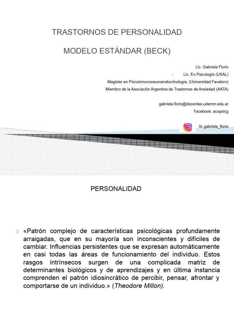 TPD. Modelo estandard (2021).pptx | Descargar gratis PDF | Desorden de ...