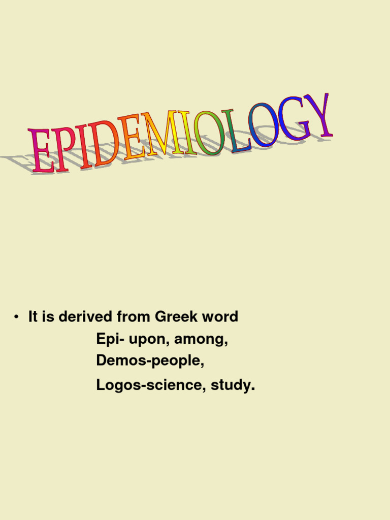 Introduction to Epidemiology | PDF | Epidemiology | Mortality Rate