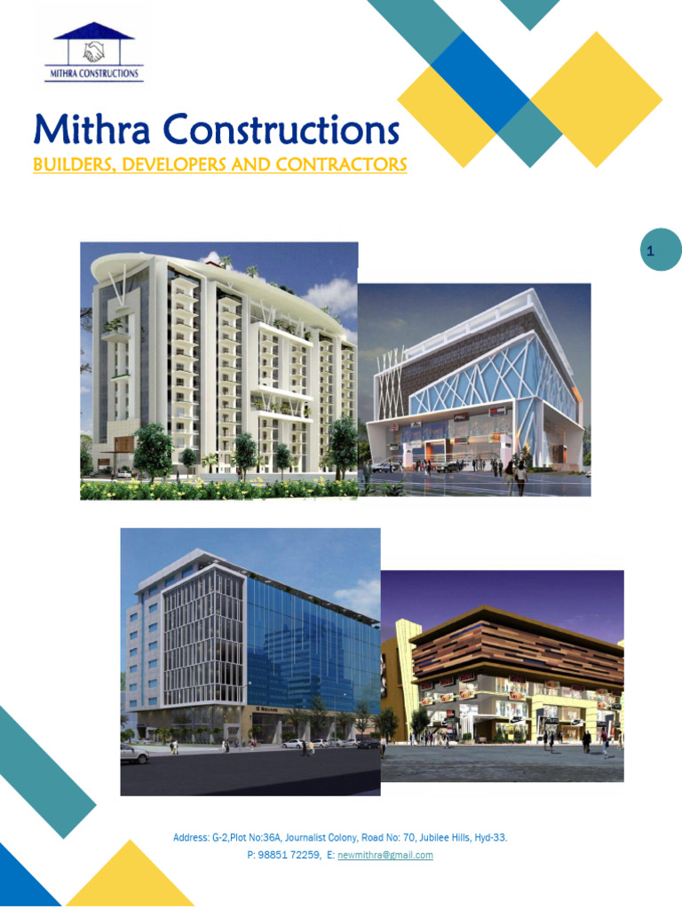 Mitra Constructions | PDF | Engineering | Real Estate
