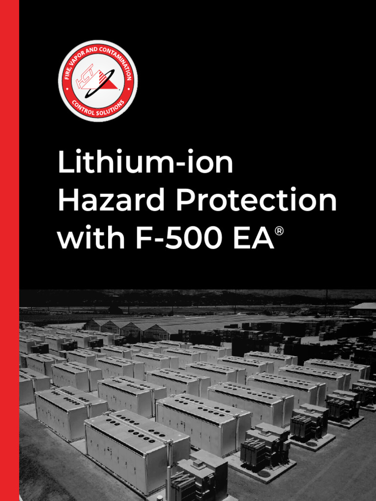B - F5 - AM - Lithium Ion Hazard Protection With F 500 EA | PDF | Lithium Ion Battery | Fires