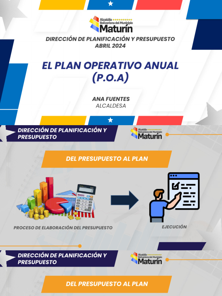 Presentación Poa - Abril 2024 | PDF | Presupuesto | Planificación