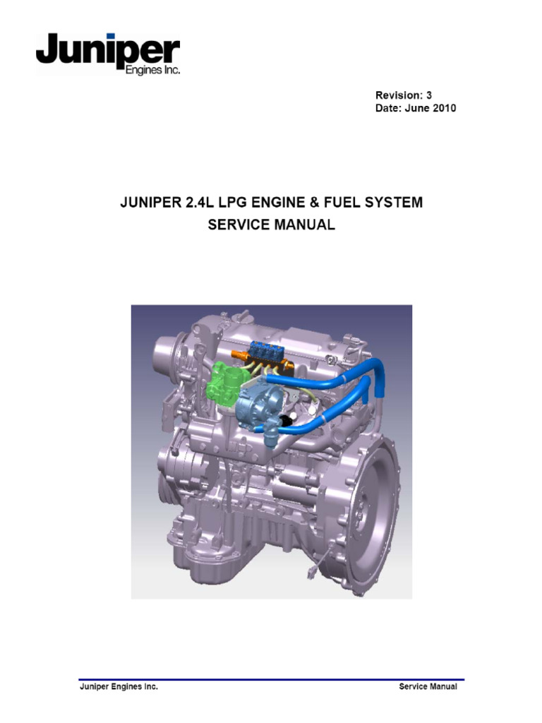 JUNIPER 2.4L LPG ENGINE & FUEL SYSTEM SERVICE MANUAL - Manualzz | PDF