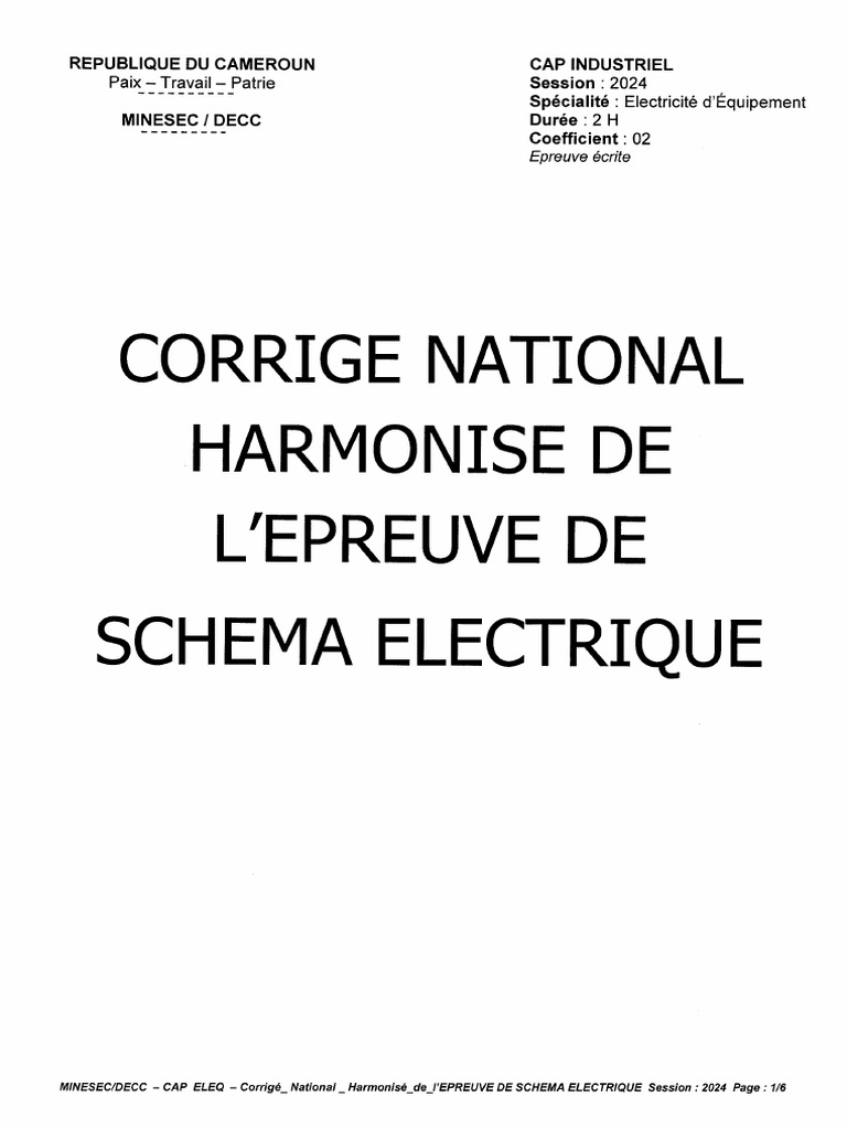 Capi Eleq Schema Electrique | PDF