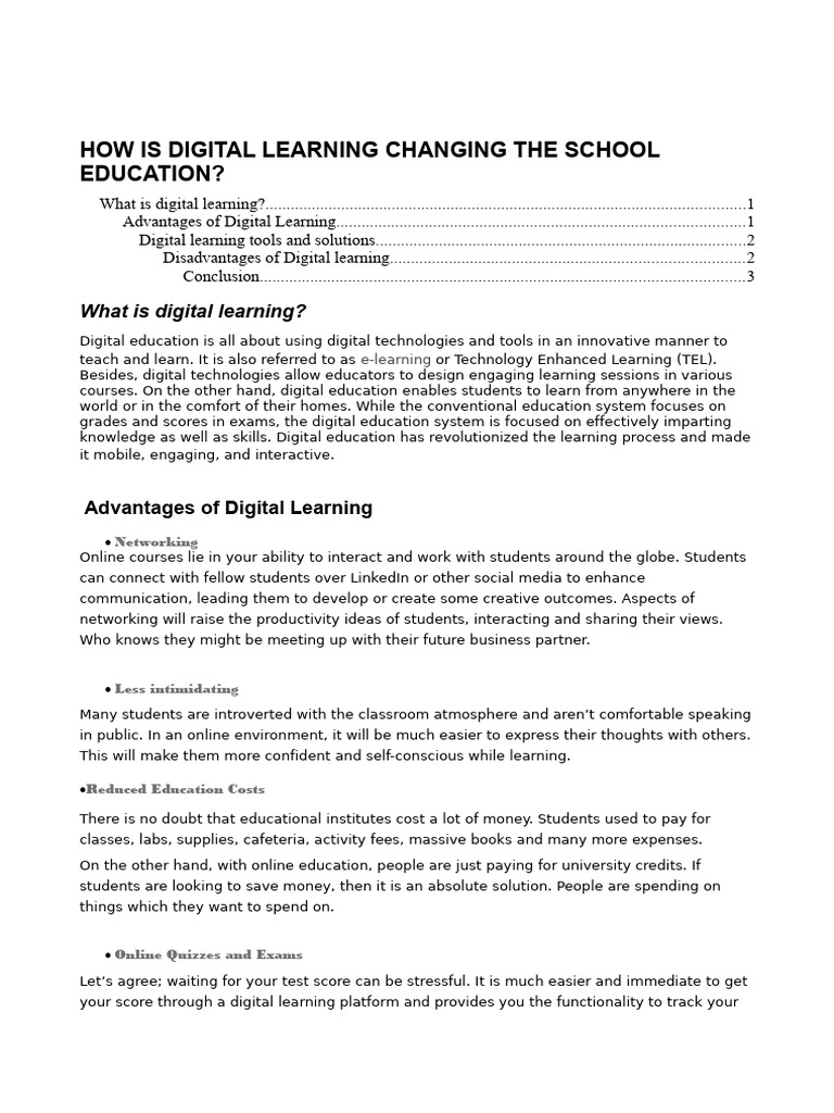 Digital Learning Download Free Pdf Educational Technology Learning