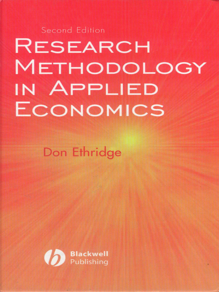 Ethridge, Don - Research Methodology in Applied Economics | PDF