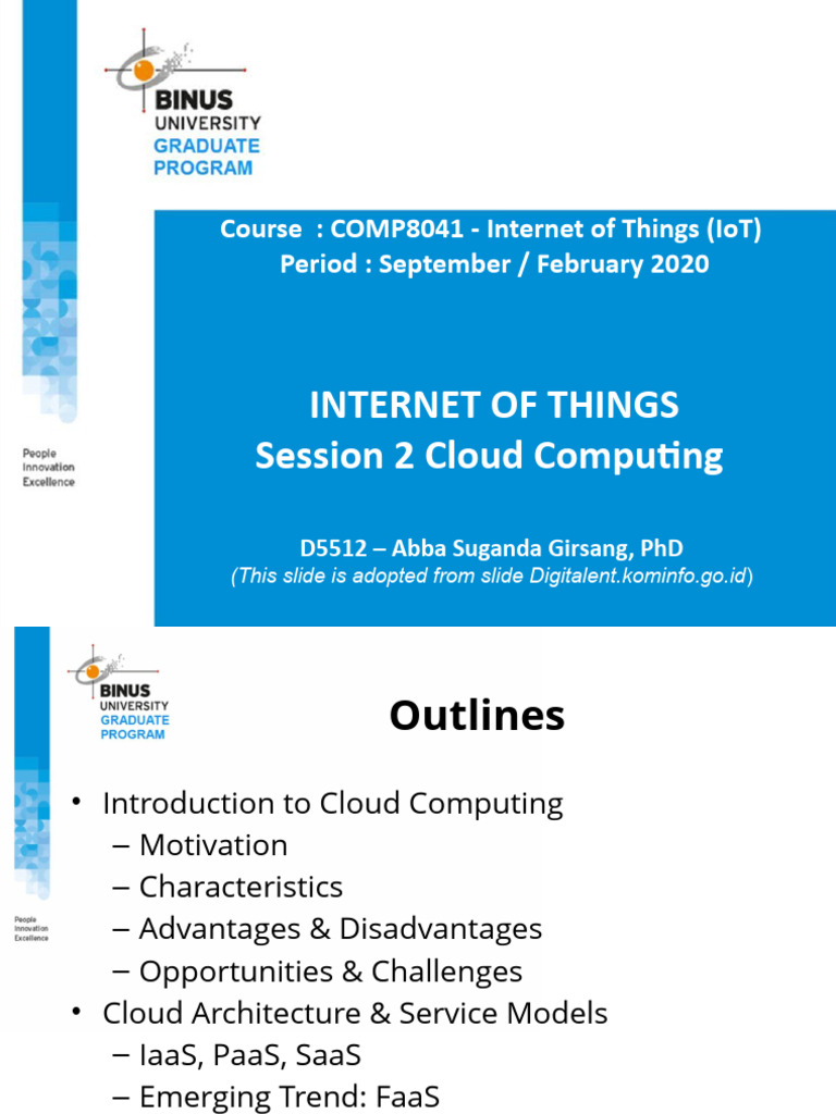 PPT2-Cloud Computing | PDF | Cloud Computing | Software As A Service