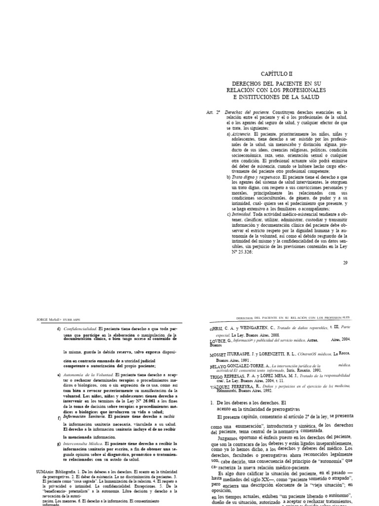 Derecho del paciente Cap 2 y 3 | PDF | Consentimiento informado | Justicia