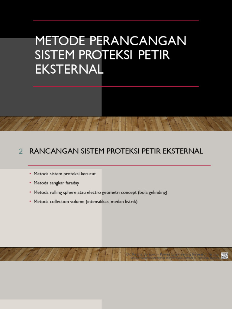 Perancangan Sistem Proteksi Petir | PDF | Electrical Engineering ...