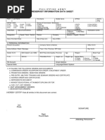 Soldier's Personal Data Sheet Template | PDF | Career & Growth