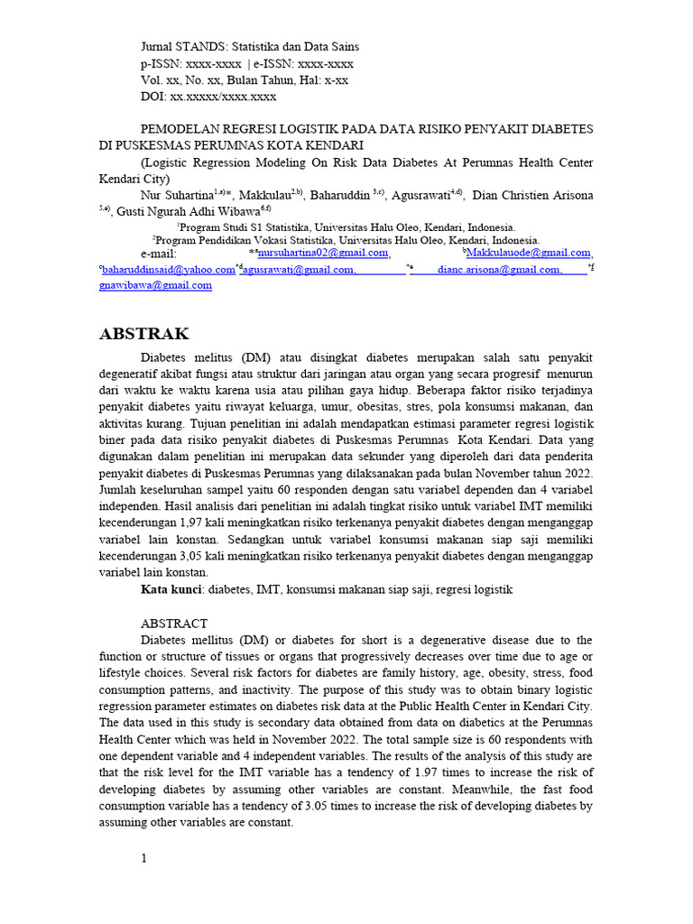 Jurnal Stands - Wa Ode Ferliana - F1a219016 | PDF