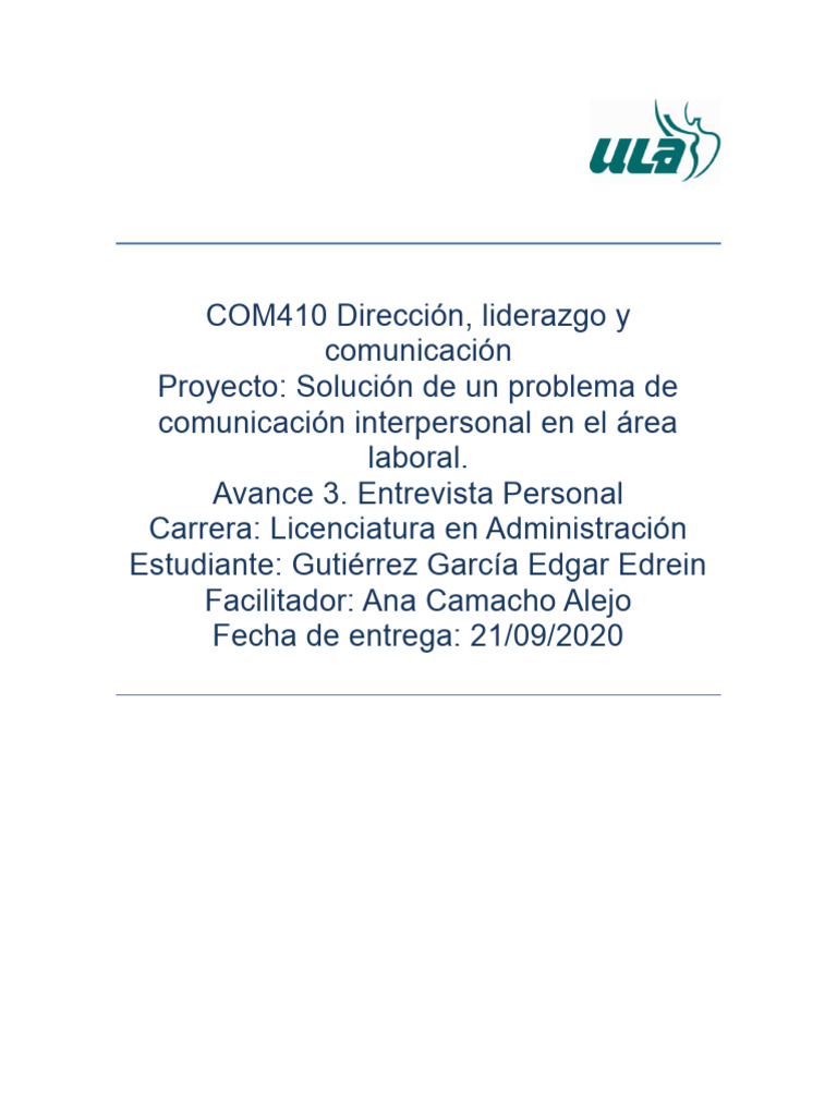 PP A3 Gutiérrez García | PDF | Liderazgo | Comunicación